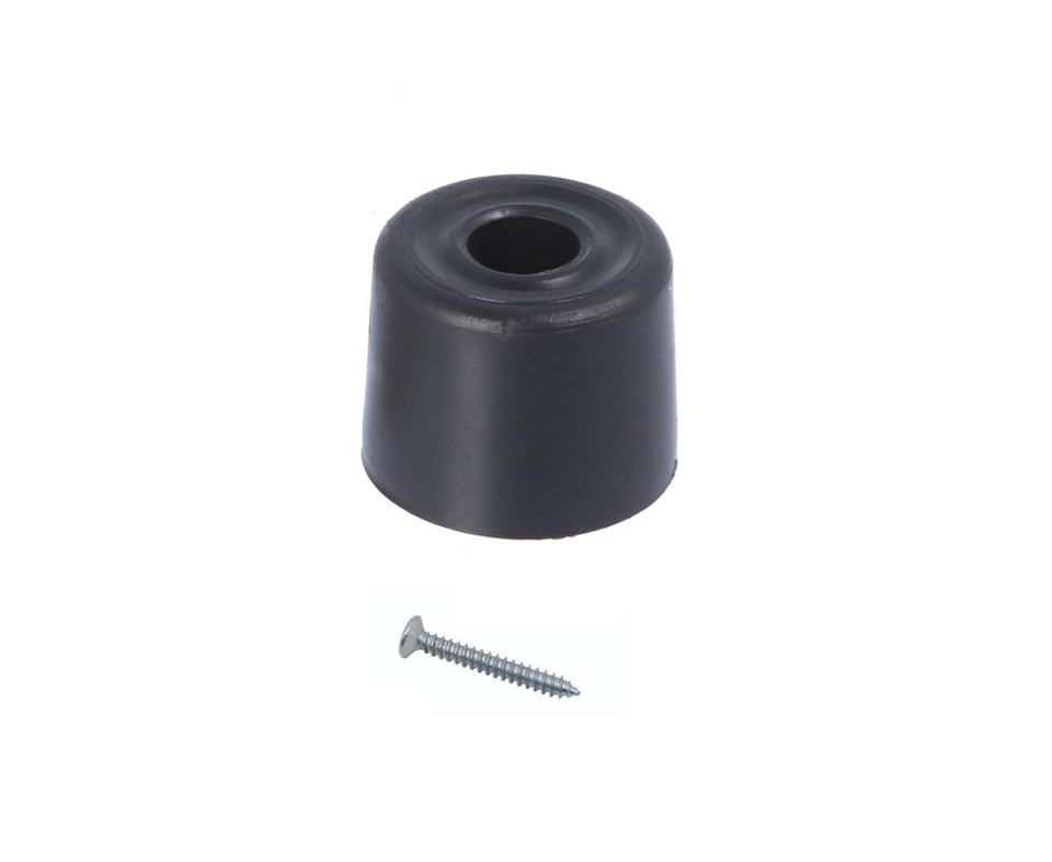 BLACK DOOR STOP WHITE WALL BUFFER BLACK WALL BUFFER STOPPER FLOOR PVC ...