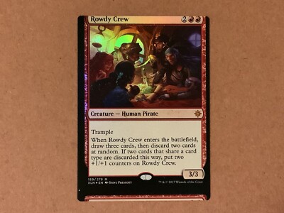 MTG Magic Rowdy Crew Foil x1 Ixalan XLN NFC Miscut | eBay