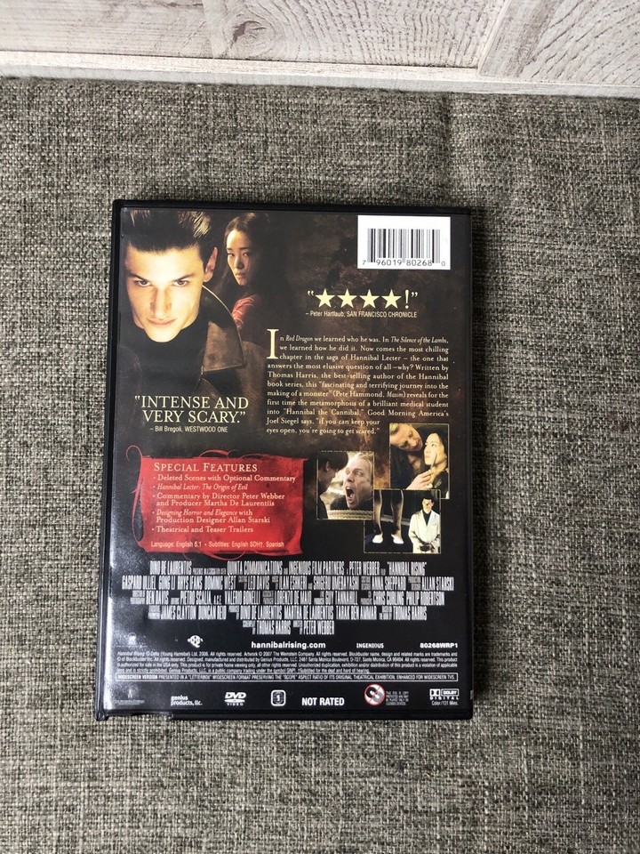 Hannibal Rising (DVD, 2007, Blockbuster Exclusive) Unrated 796019802680 ...