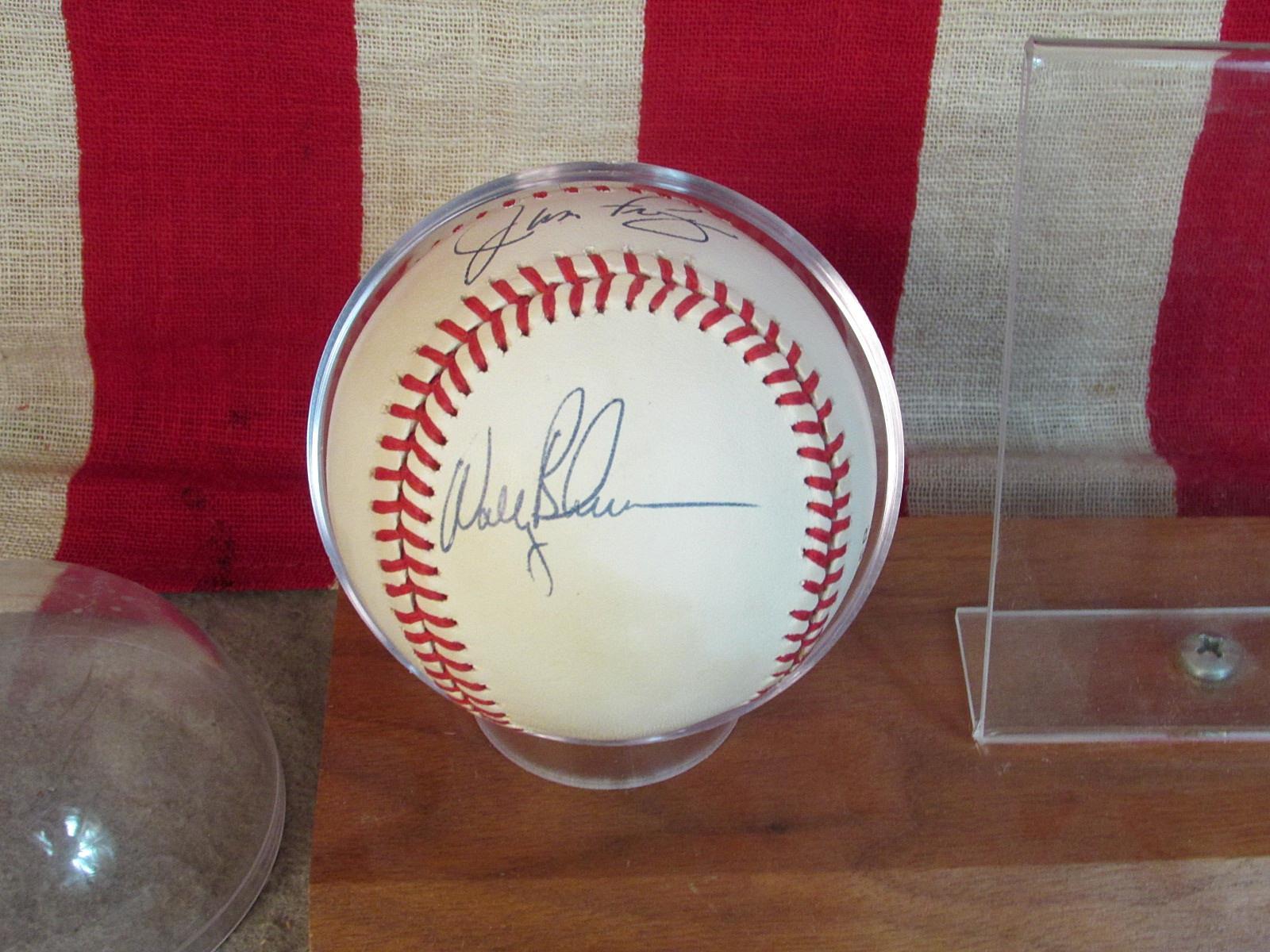 Vintage Wally Backman Autograph Baseball NY Mets +2 other Names Ball ...