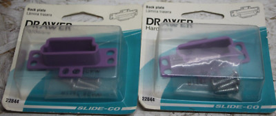 Slide-Co 22844, Drawer Hardware, Back Plate, 1-1/4", Plastic, QTY 2 | eBay