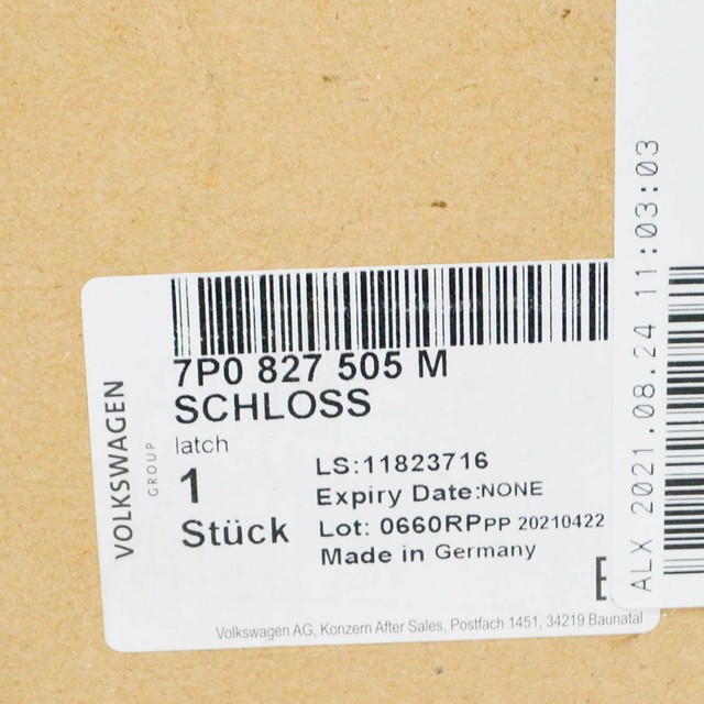 Volkswagen Touareg 7p Rear Lid Lock 7P0827505M Genuine for sale online ...