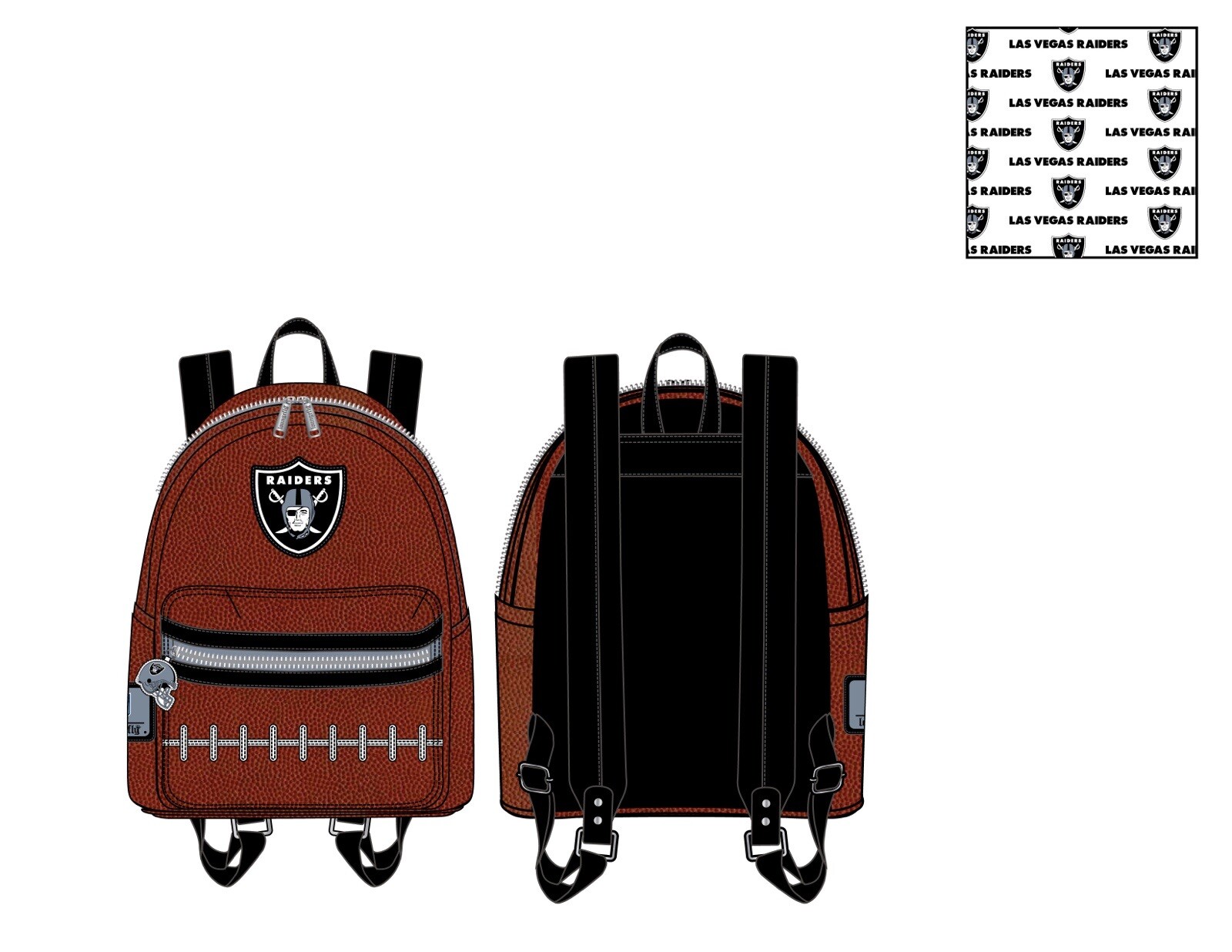loungefly Nfl Raiders mini backpack | eBay