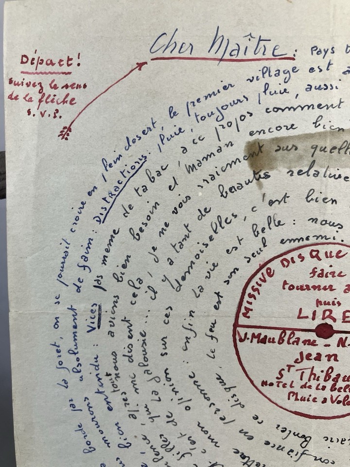 Dada Surrealist Movement: Manuscript Letter Drawings And Collages ...