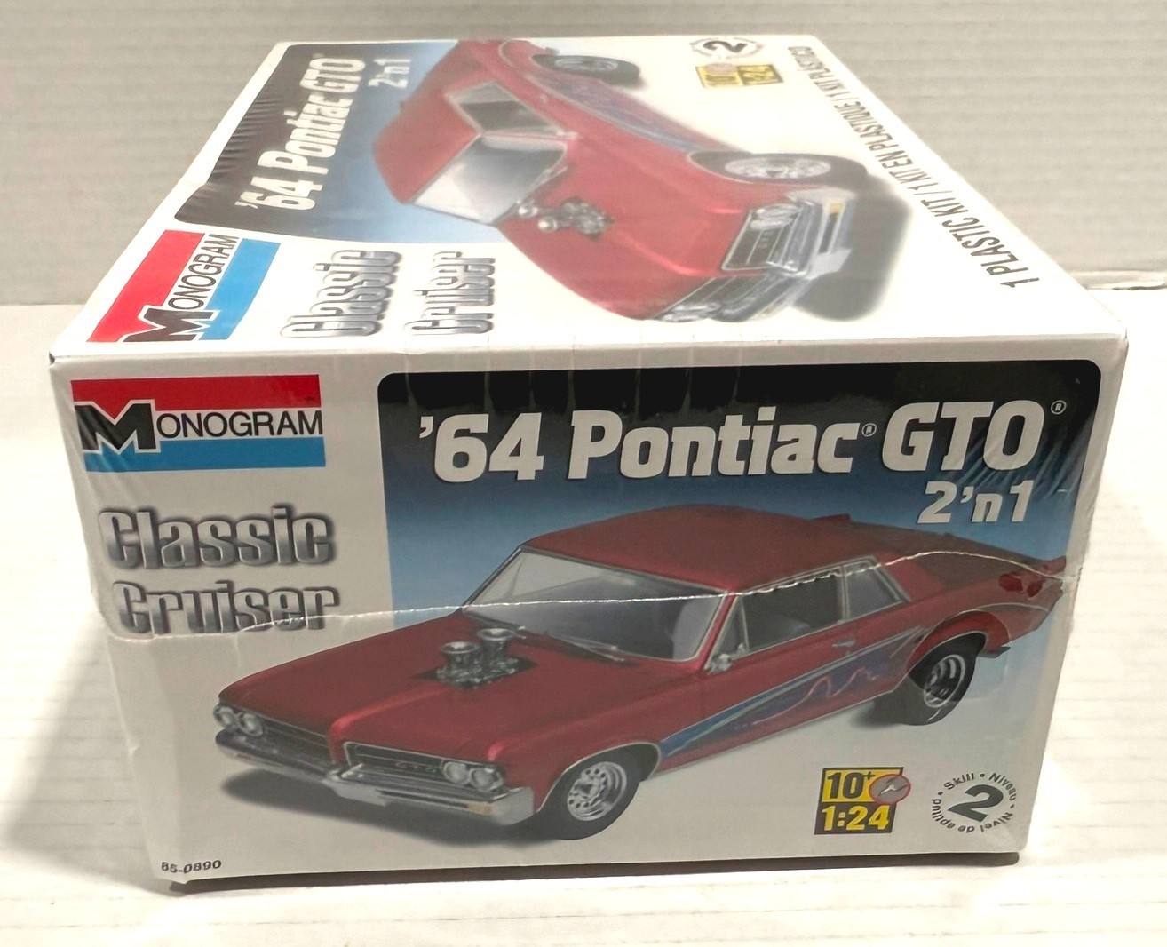 MONOGRAM. 85-0890. '64 PONTIAC GTO 2'n1. 1/24 SCALE. RA-VJ | eBay