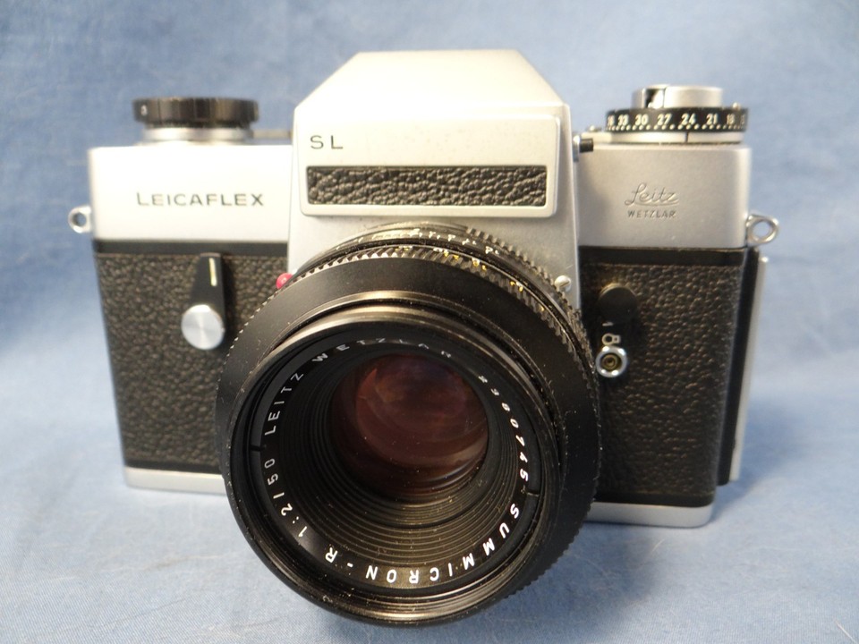 Leicaflex SL Leitz Wetzlar SLR Camera Summicron-R 2.0 50mm Lens, Hood ...