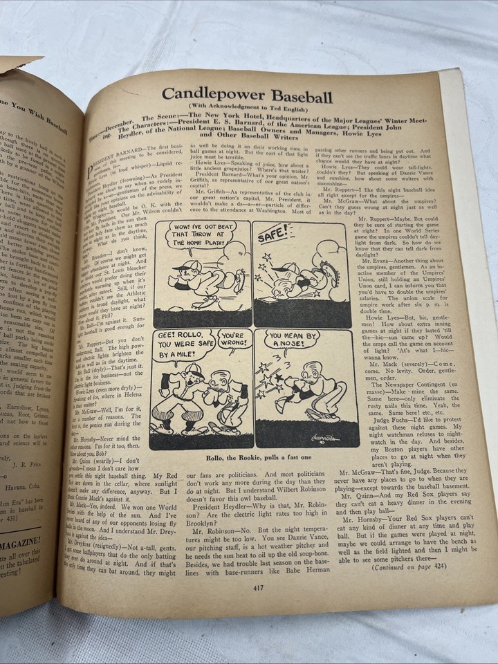 February 1931 Baseball Magazine-Babe Ruth Story Chicago | eBay