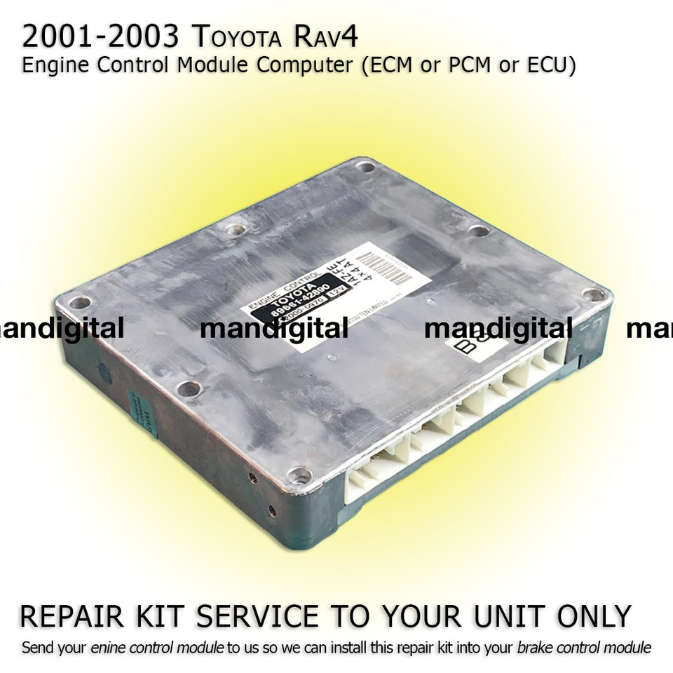 2001 2002 2003 TOYOTA RAV4 Engine Computer Module PCM ECM ECU Repair ...