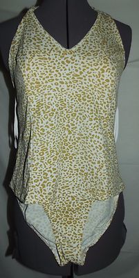 white gold leopard animal print tankini swimsuit set 8-10 (L76) | eBay