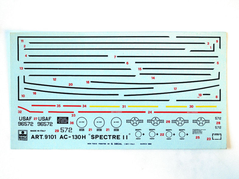 Exit 9101 Vintage Decals AC-130H Spectre II 1:72 Modeling | eBay