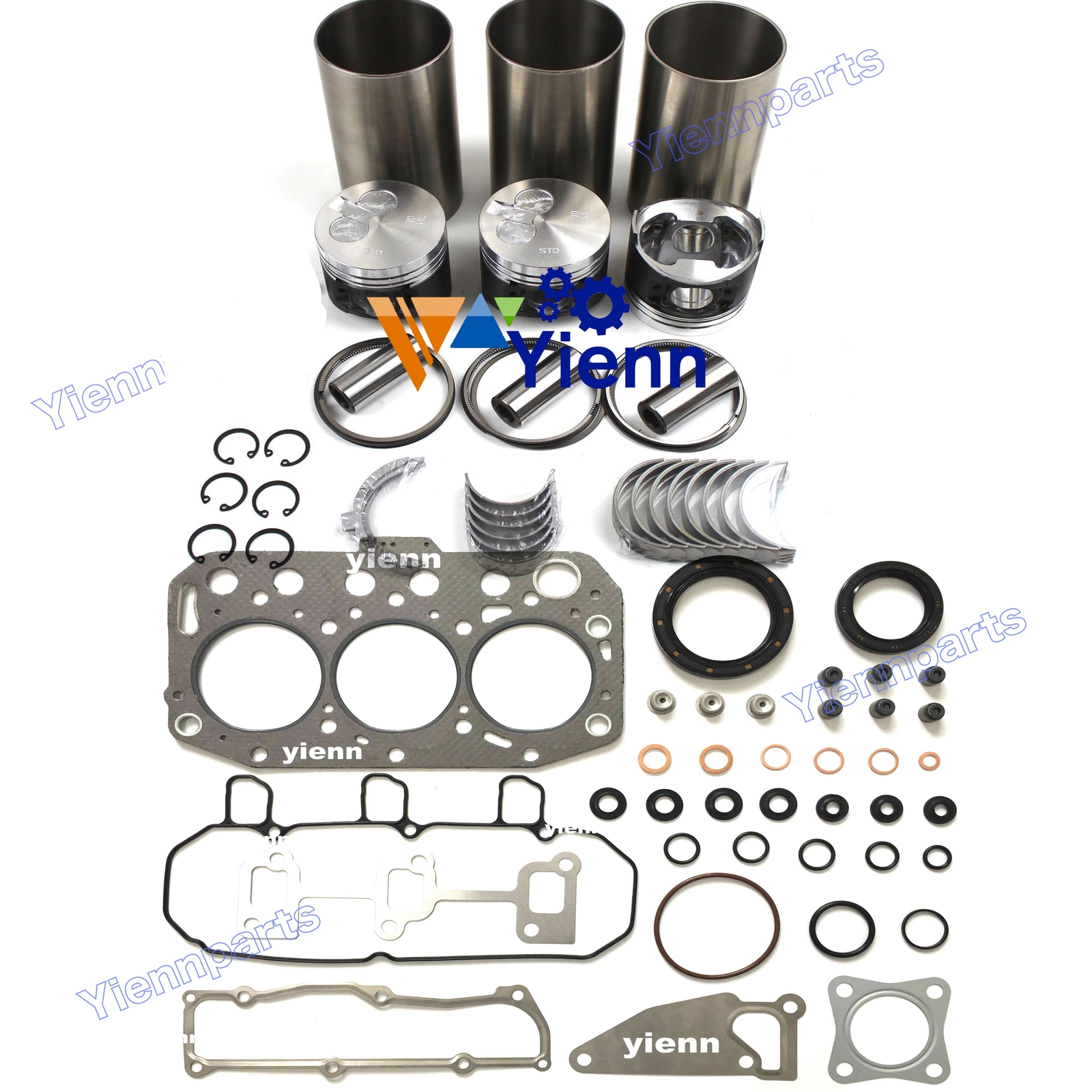 3TNM74 3TNM74F-SAKV Overhaul Rebuild Kit For Yanmar Engine SCT1 SA221 ...