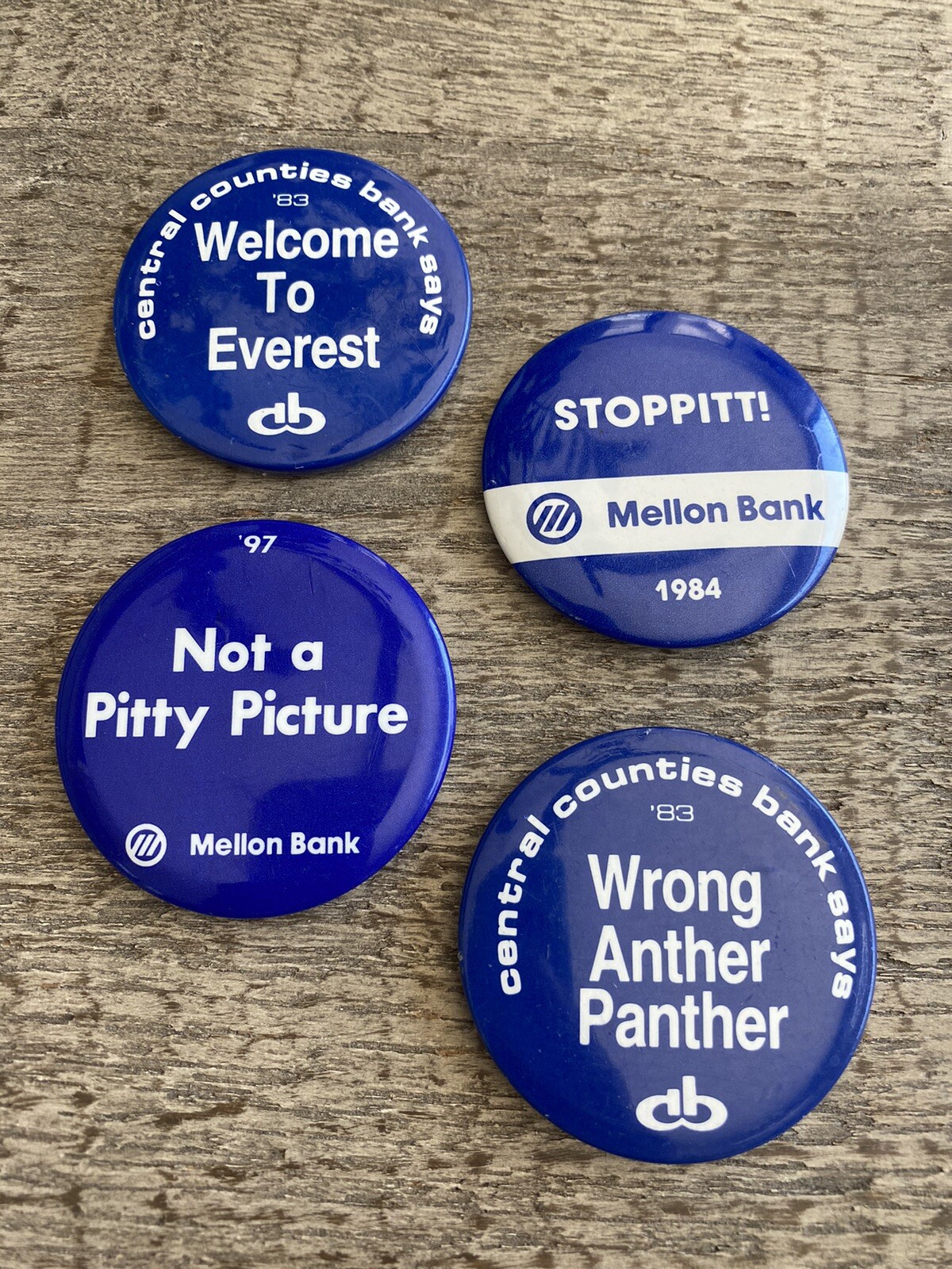 Penn State Football ‘83 ‘84 ‘97 Mellon Bank Central Lot of 4 Pinbacks ...