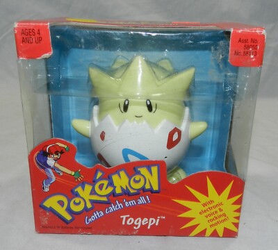 Pokemon #? Togepi figure with Electronic Voice + rocking motion with ...