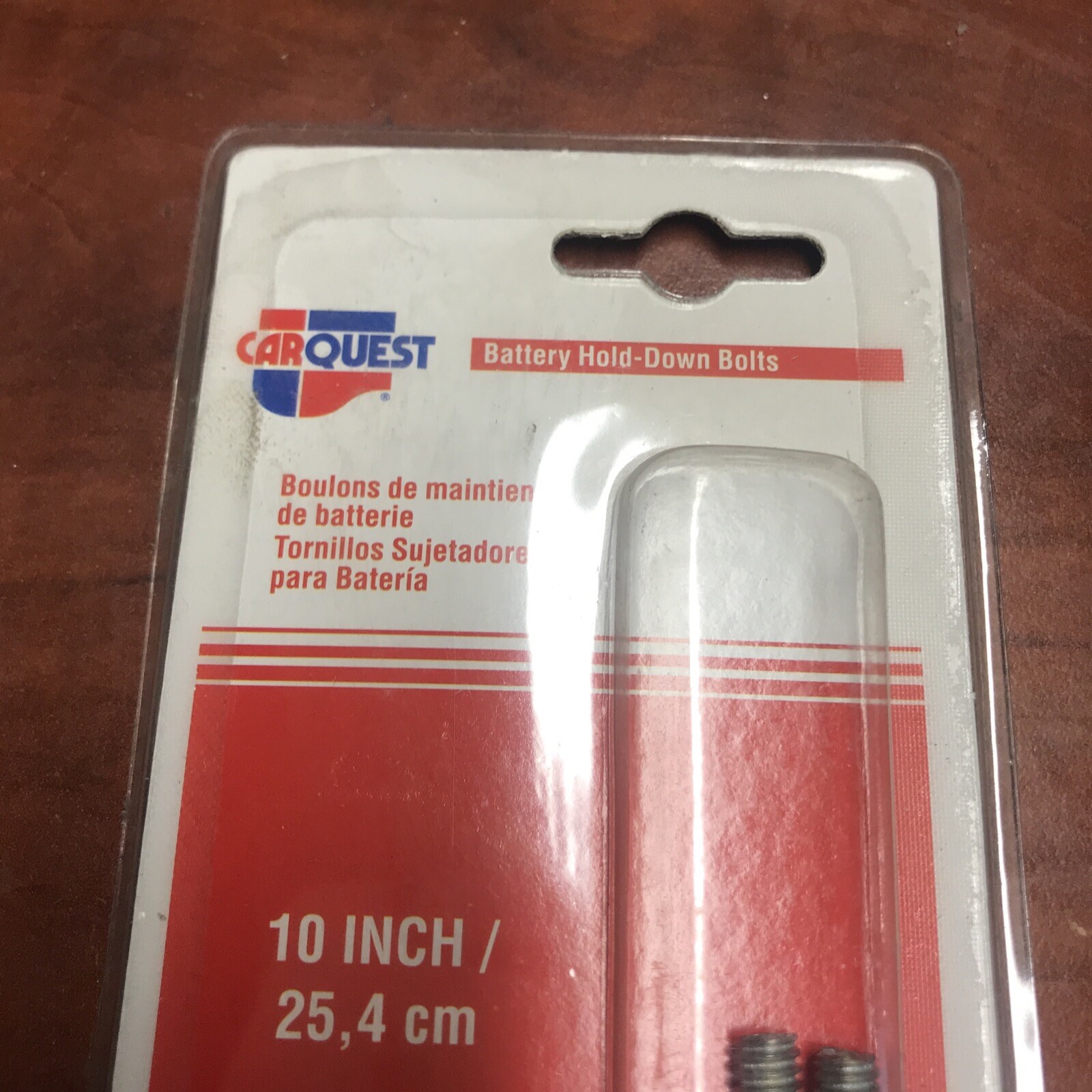 New 3x CarQuest 10" J TYPE BATTERY HOLD DOWN BRACKET BOLTS CAR TRUCK ...