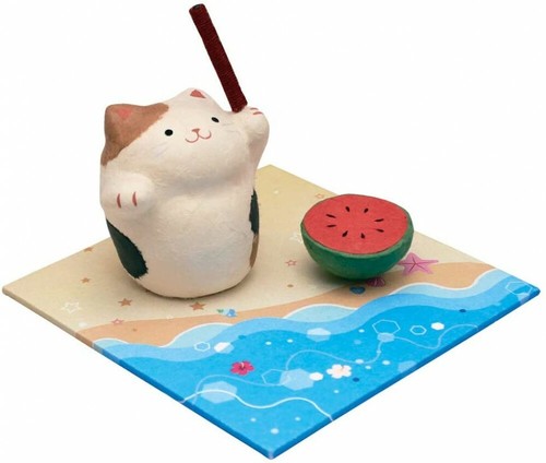 Kyoto Japanese paper papier-mache Beach Suika wari summer scenery made ...