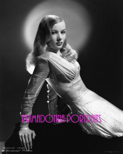 VERONICA LAKE 8X10 Lab Photo B&W SEXY COME-HITHER Sultry Gaze DIVINE ...