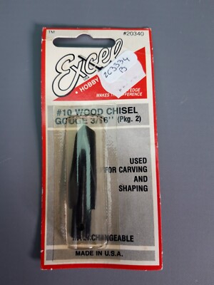 ZC3334B Excel Hobby 20340 outils maquette modelisme gouge bois 3/16" Wood chisel | eBay
