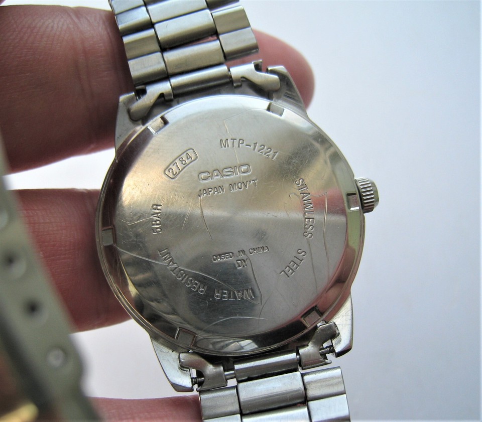 casio quartz watch mens MTP-1266 module 2719 Japan 50m WR 36mm | eBay