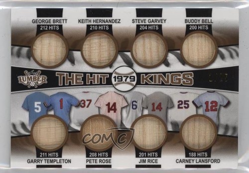 2022 Leaf Lumber The Hit Kings Relics /25 George Brett Garry Templeton ...