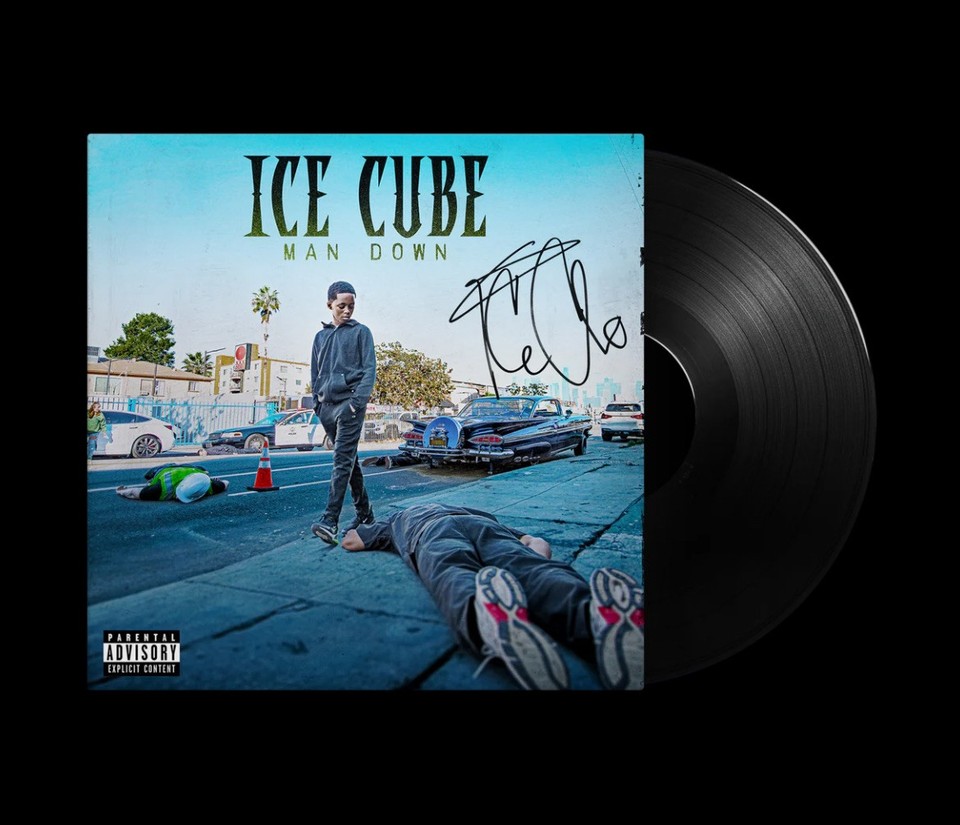 *SIGNED* Ice Cube signed autographed MAN DOWN Vinyl LP NWA | eBay