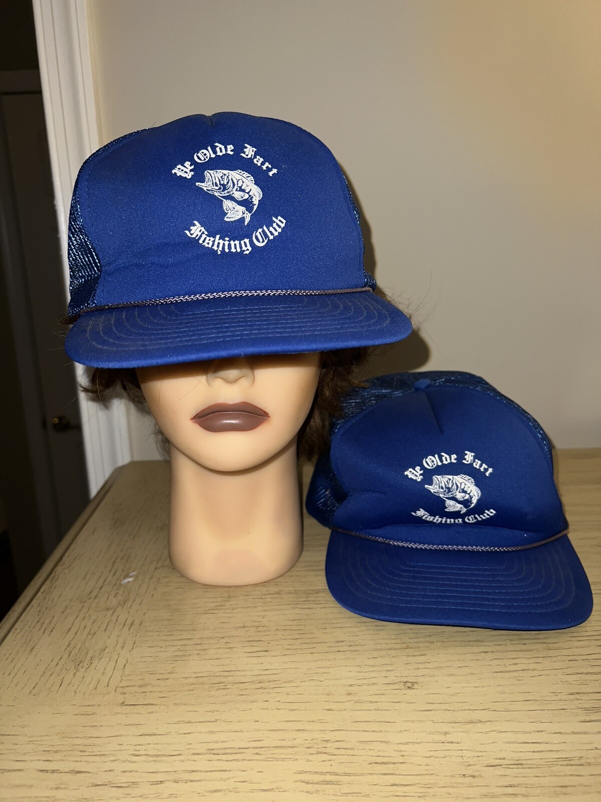 Matching Pair Vintage Old Fart Mesh Trucker Snapback Hat Cap 80s Lucky ...