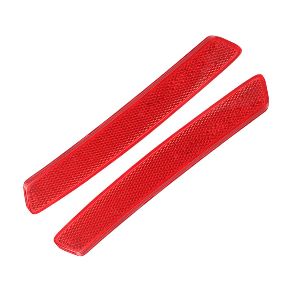 Pair Rear Right + Left Side Bumper Reflector For Ghibli Red 675000322 ...