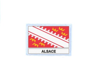 Ecusson patch badge imprime drapeau alsace departement | eBay
