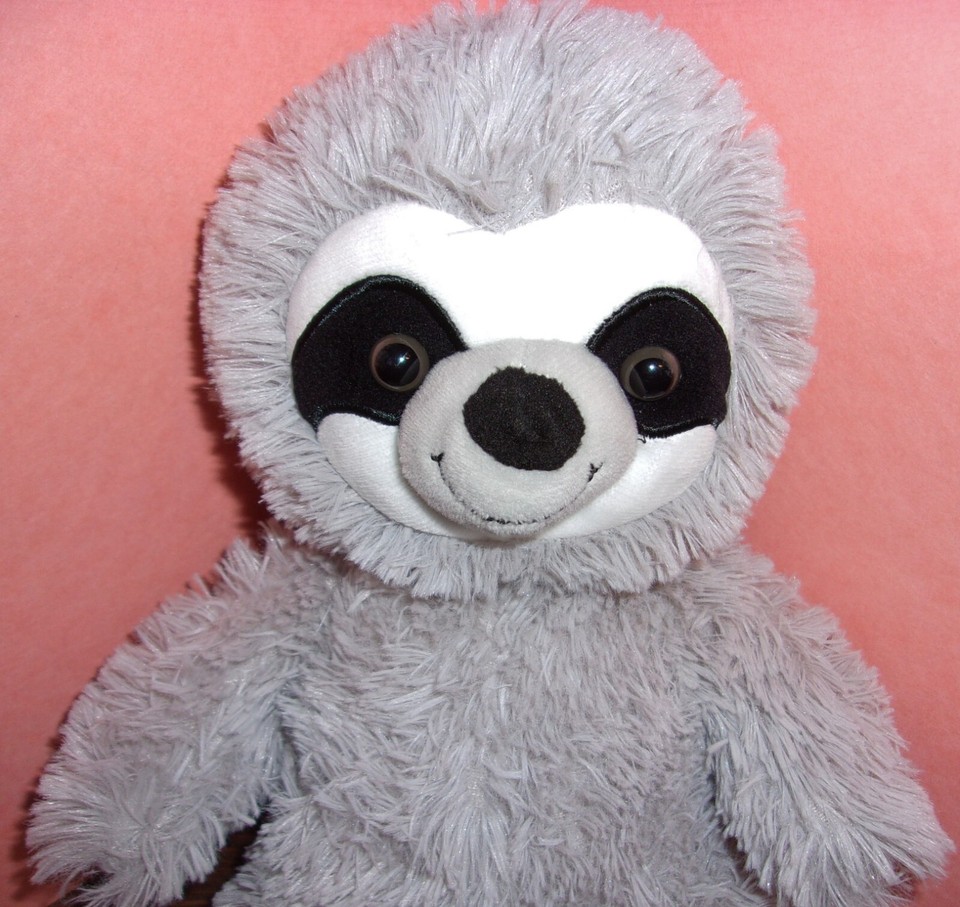 Kellytoy Soft Plush Sloth Stuffed Animal Gray - 9 1/2" sitting | eBay