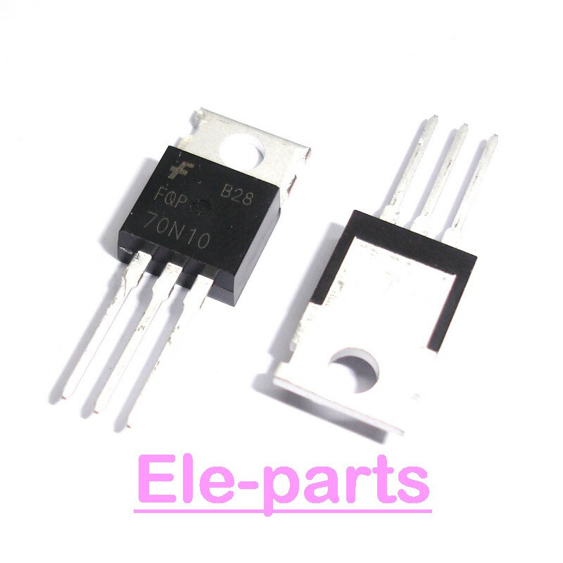 10 PCS FQP70N10 TO-220 FQP 70N10 100V N-Channel Mosfet Transistors Chip ...