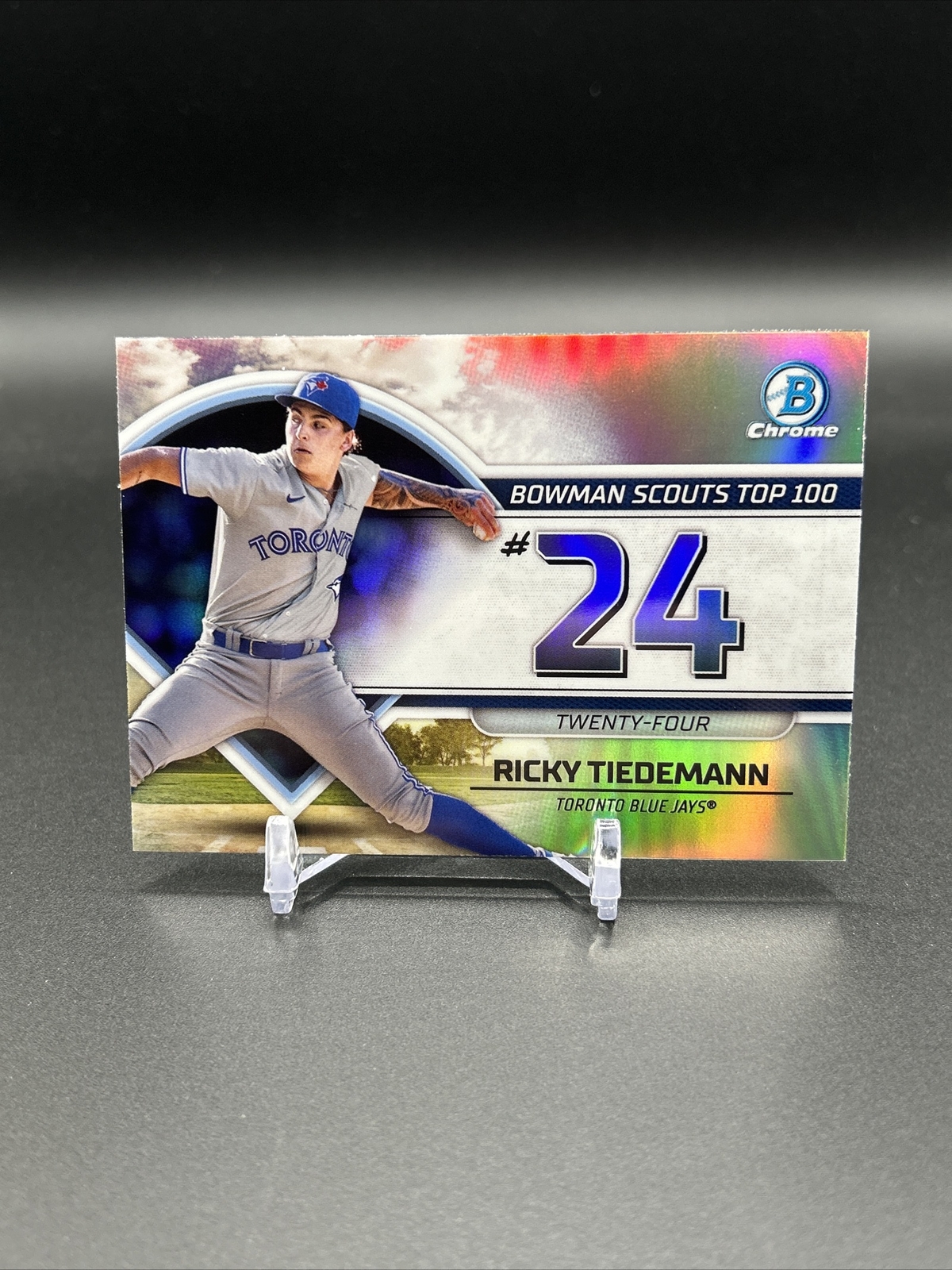 2023 Bowman Chrome Ricky Tiedemann Top 100 Prospects #BTP-24 Blue Jays ...