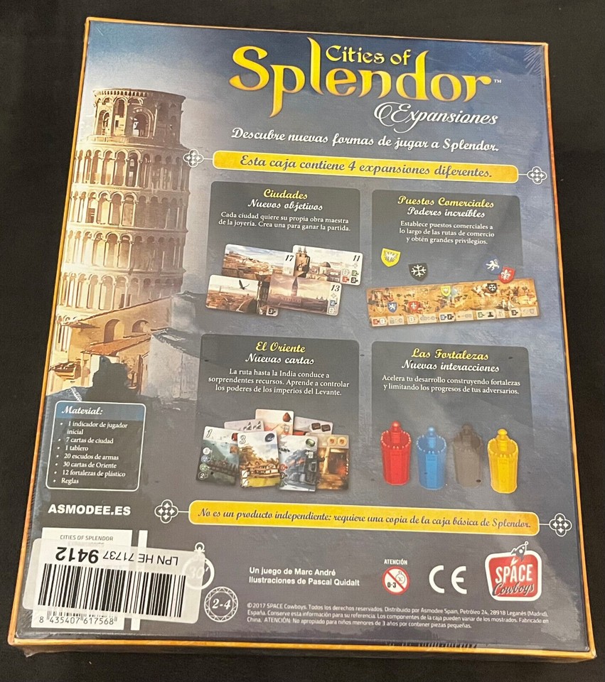 Cities os Splendor Board Game Expansiones -Expansion Pack New | eBay