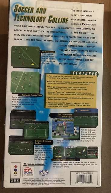 FIFA International Soccer (3DO, 1994) for sale online | eBay
