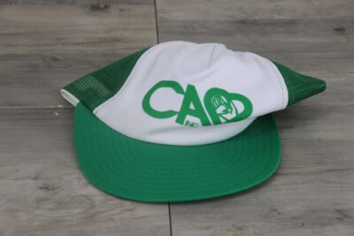 AJD Vintage Snapback Double Knit Trucker Hat Cap Green | eBay