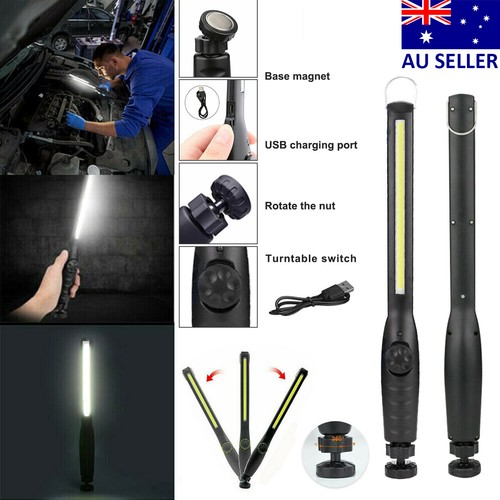 120000lm Rechargeable LED Work Light Dial Switch Magnetic Base Mechanic ...