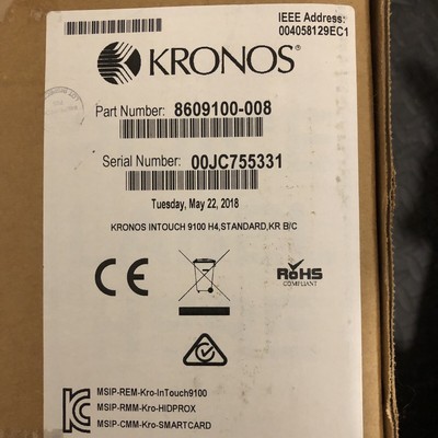 Time Clocks - Kronos