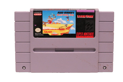 Road Runner's Death Valley Rally Super Nintendo SNES 1991 Authentic ...