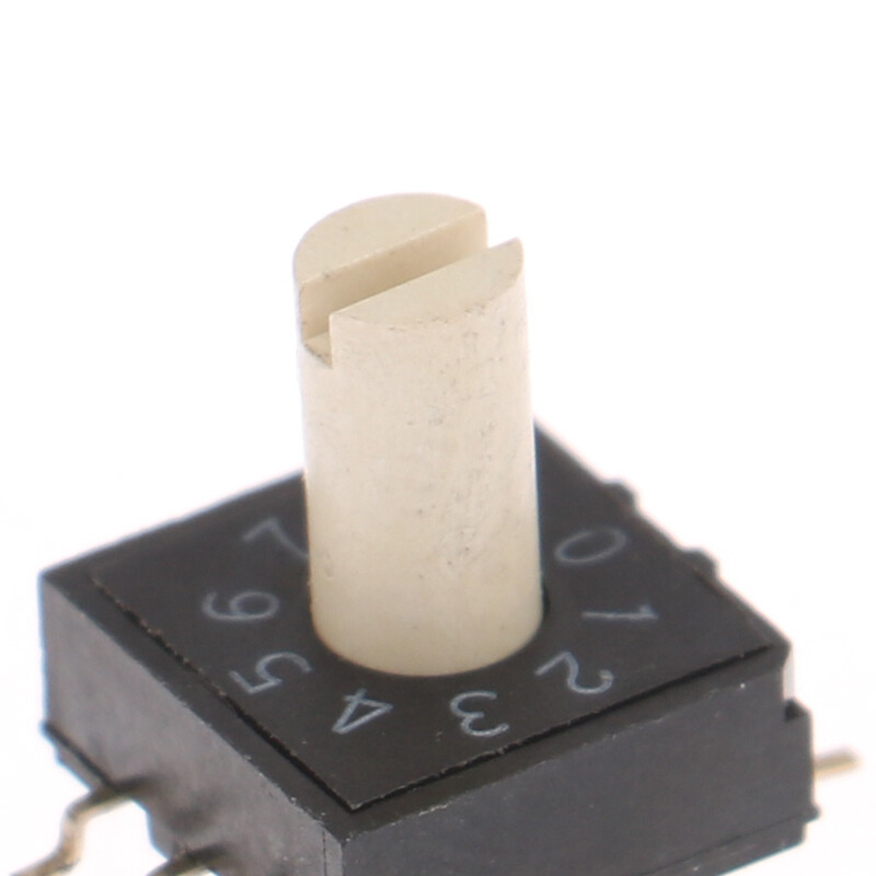 1Pcs RM3HAF-10 Rotary Dial Switch 10 0-9 Coding Switch Patch 3:3 With ...