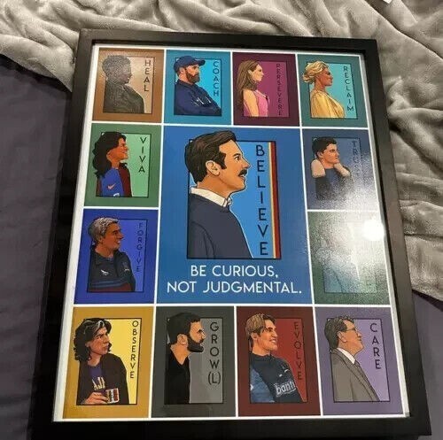 Be Curious, Not Judgemental Collage Ted-Lasso Poster | eBay