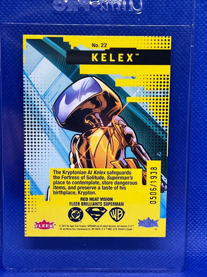 2025 Fleer Upper Deck Kelex Red Heat Vision Refractor /1938 | eBay