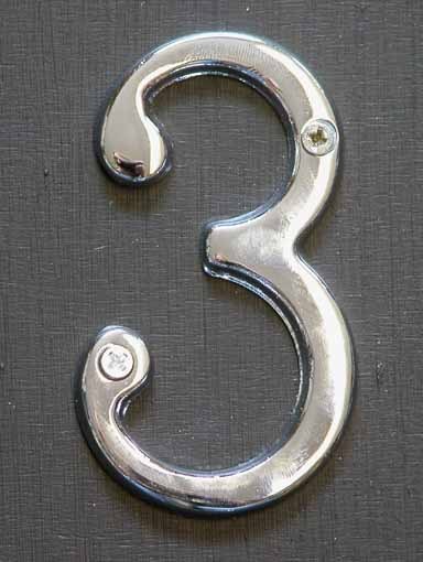 Traditional Chrome Front Door Numbers | eBay UK