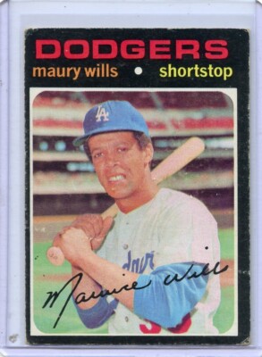 1971 Topps Maury Wills Los Angeles Dodgers #385 🚀😳💥 GVG | eBay