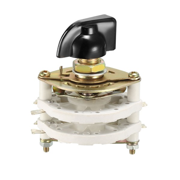 2p6t 2 Pole 6 Position 2 Deck Band Channel Rotary Switch Selector for ...