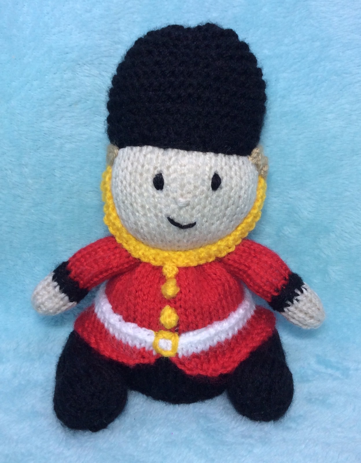 KNITTING PATTERN - Royal Guardsman Choc orange cover / 17 cms soldier ...
