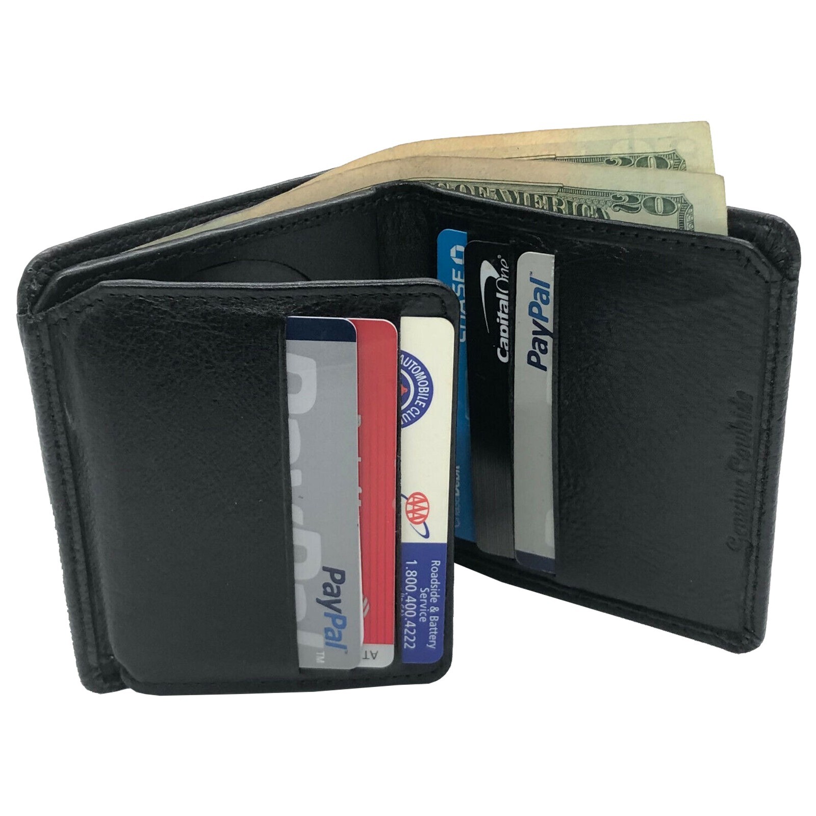 Genuine Leather Concealed Carry Badge Wallet 12 Star Shield Holder | eBay