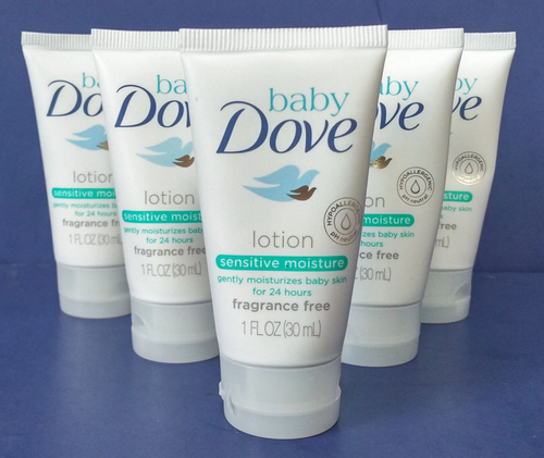 Dove Fragrance Free Moisture Sensitive Baby Lotion 1 oz 5 Pack | eBay