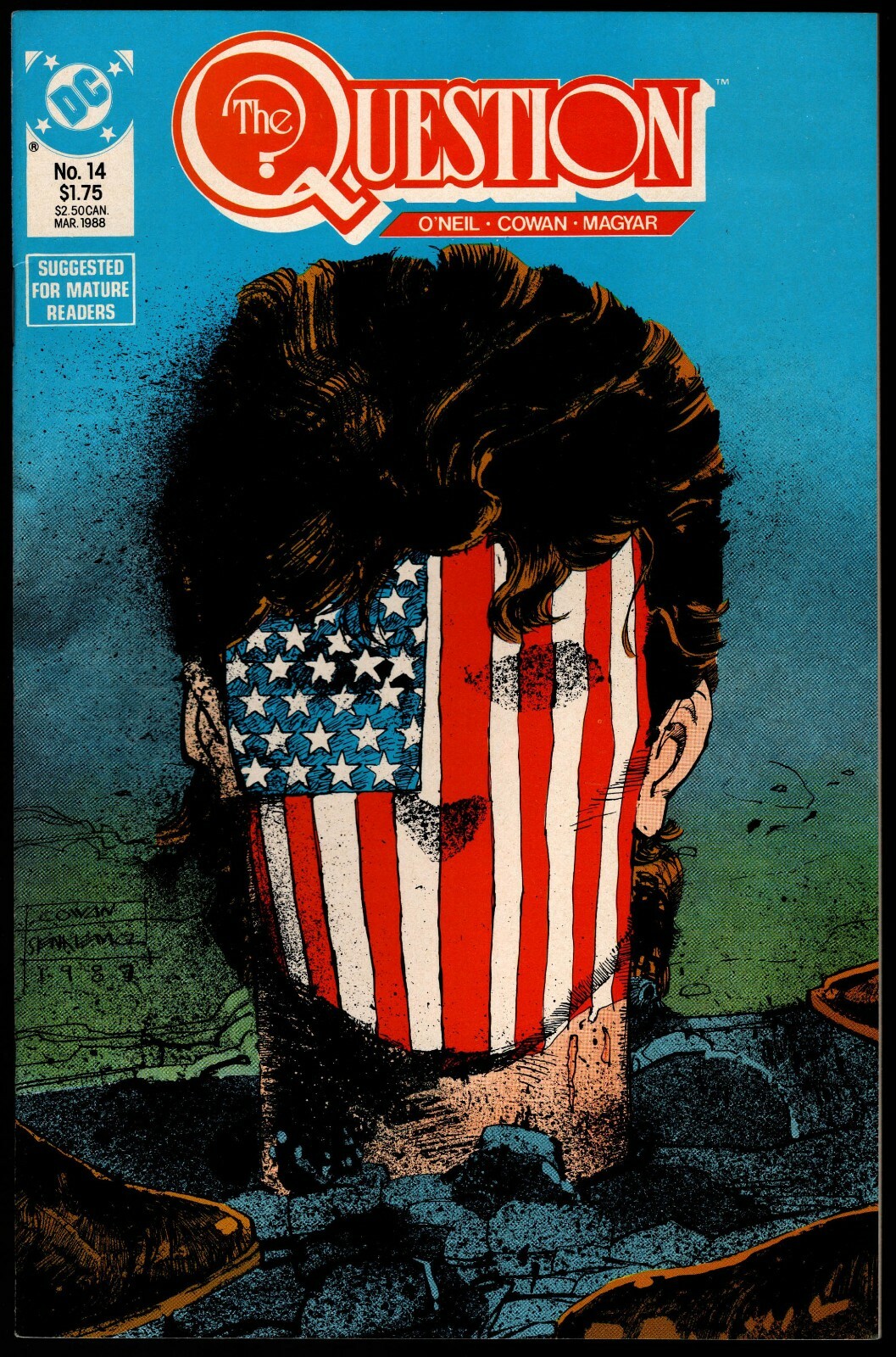 The Question, DC COMICS, #14 VG, 1988, O'NEIL, COWAN, MAGYAR | eBay