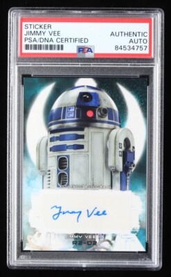 Jimmy Vee 2018 Star Wars The Last Jedi Series Two Autographs #AJV Jimmy ...