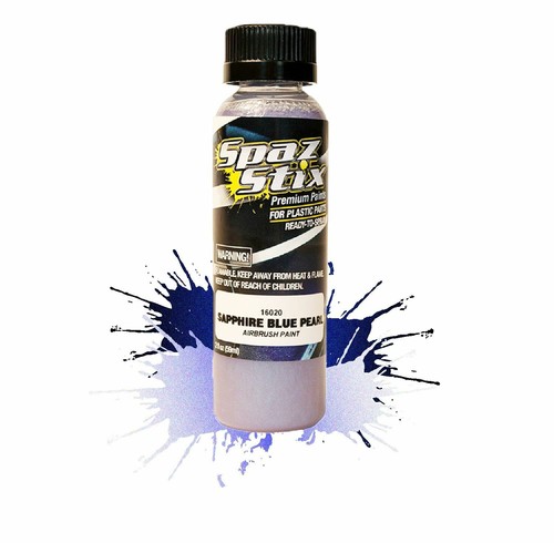Spaz Stix - Sapphire Blue Pearl Airbrush Ready Paint, 2oz Bottle | eBay