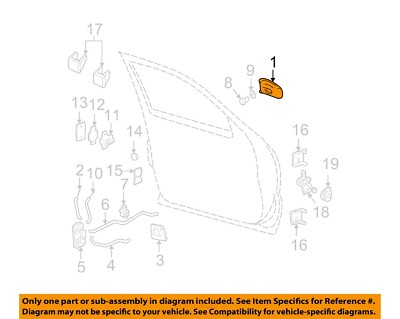 GM OEM-Outside Exterior Door Handle Right 19356471 | eBay