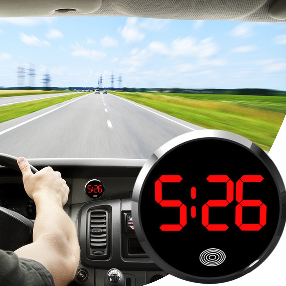 Car Dashboard Digital Clock Car Vent Clocks Watch Touch-Activated Time ...
